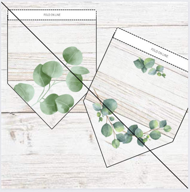 Eucalyptus and White Wood Classroom Display Alphabet Bunting - Etsy