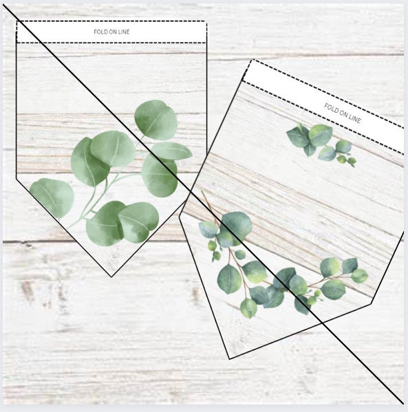 Eucalyptus and White Wood Classroom Display Alphabet Bunting - Etsy