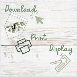 Eucalyptus and White Wood Classroom Display Alphabet Bunting - Etsy