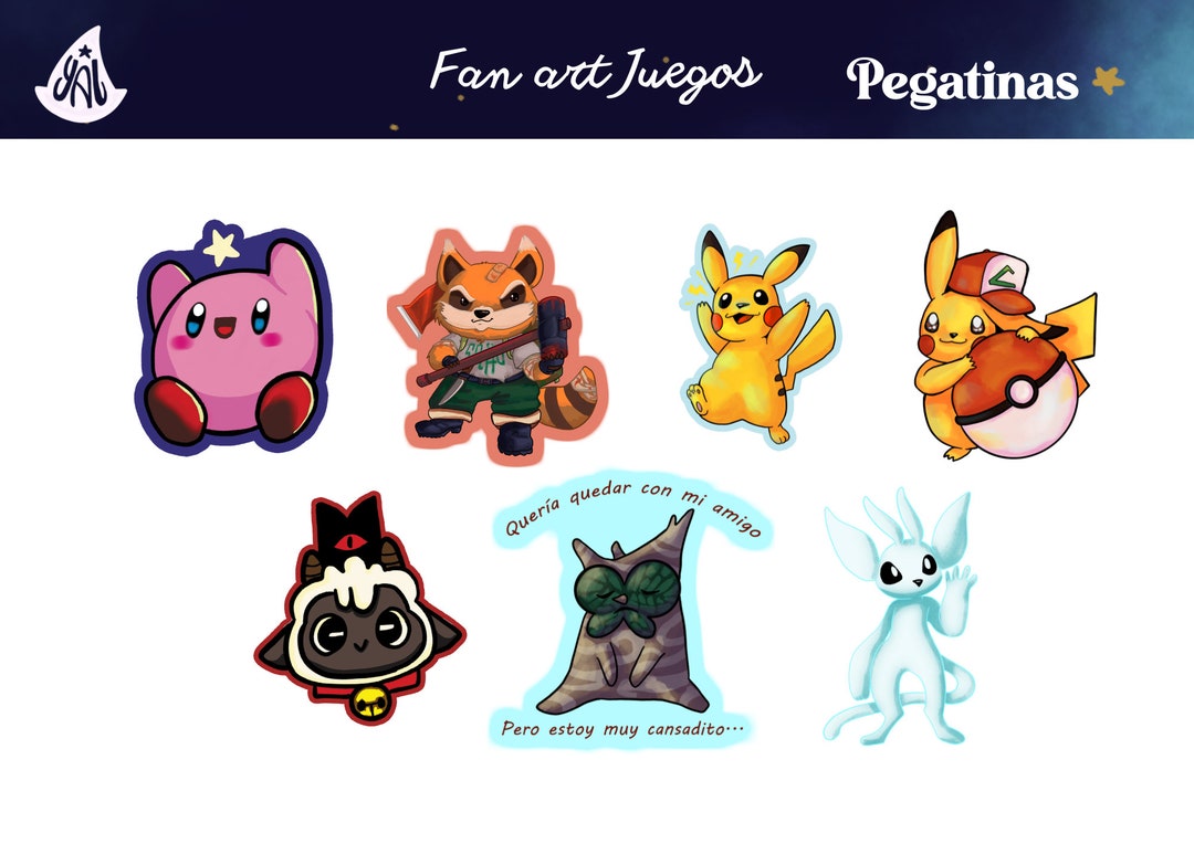 Video Game Character Stickers - Etsy