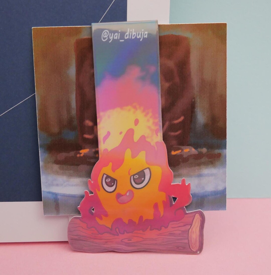 Calcifer Magnetic Bookmark - Etsy