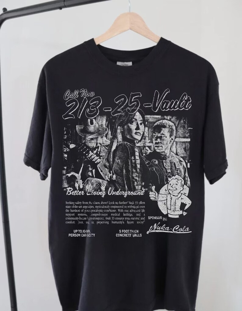 Fallout Vault-tec Shirt, Vault Boy, Vault Tec, Vintage Shirt, Okey ...