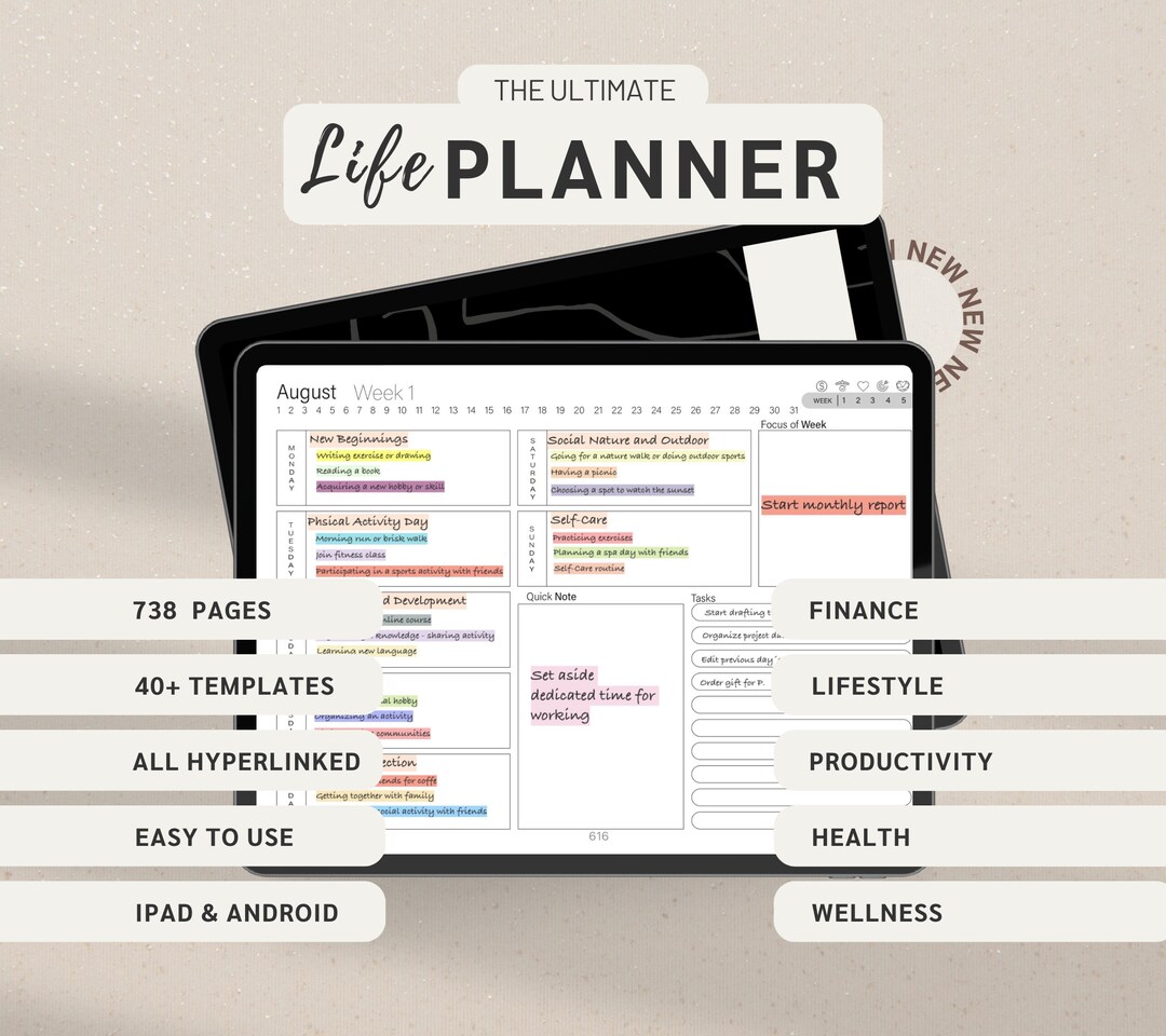 2024 That Girl Planner 2024 Digital Planner 2024 Daily, Weekly ...