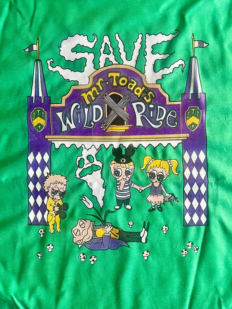 NEW "save Mr. Toad's Wild Ride” T-shirt (REPRODUCTION) - Etsy