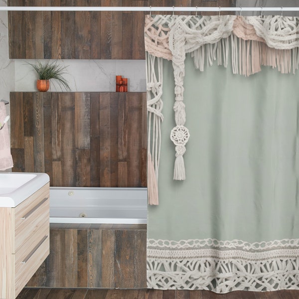 Boho Macrame Curtain - Etsy