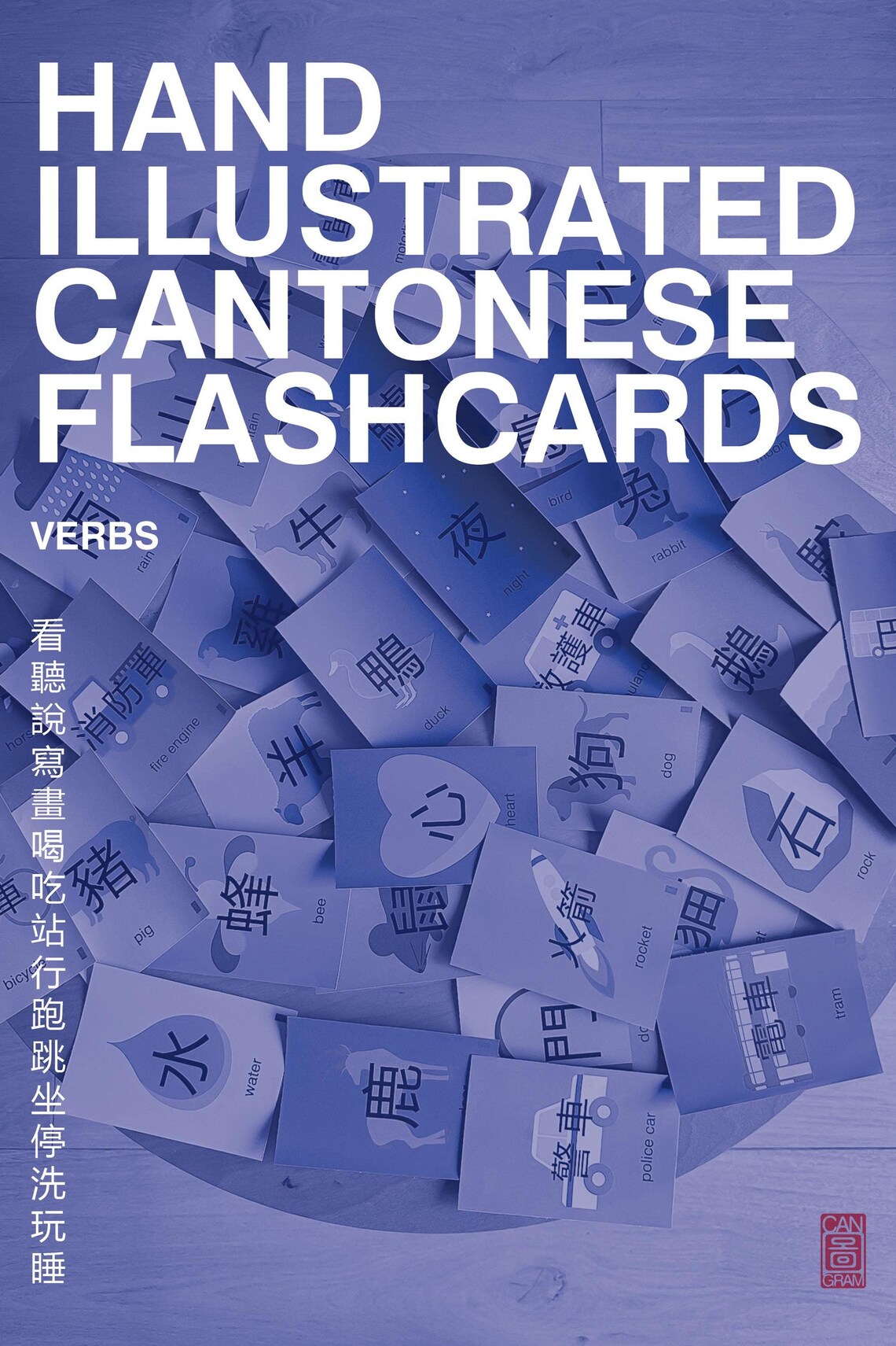 HK Cantonese Flashcard Set | Learn Traditional Chinese Characters for ...