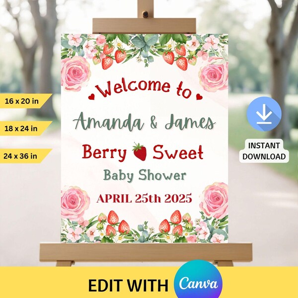 Strawberry Sign - Etsy