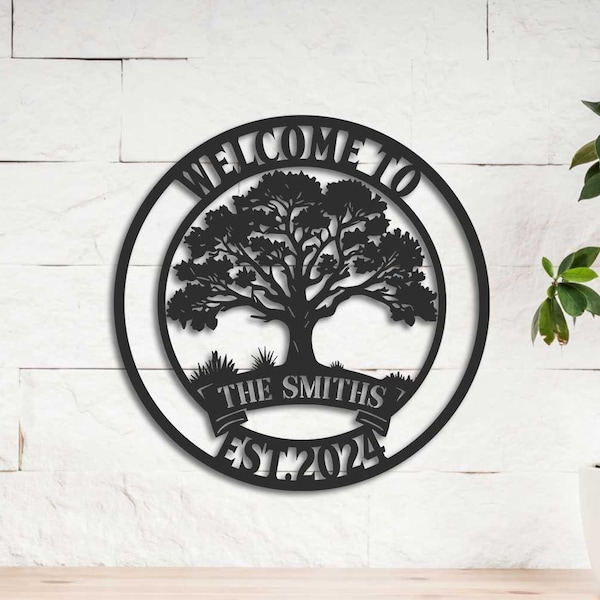 Oak Tree Sign - Etsy