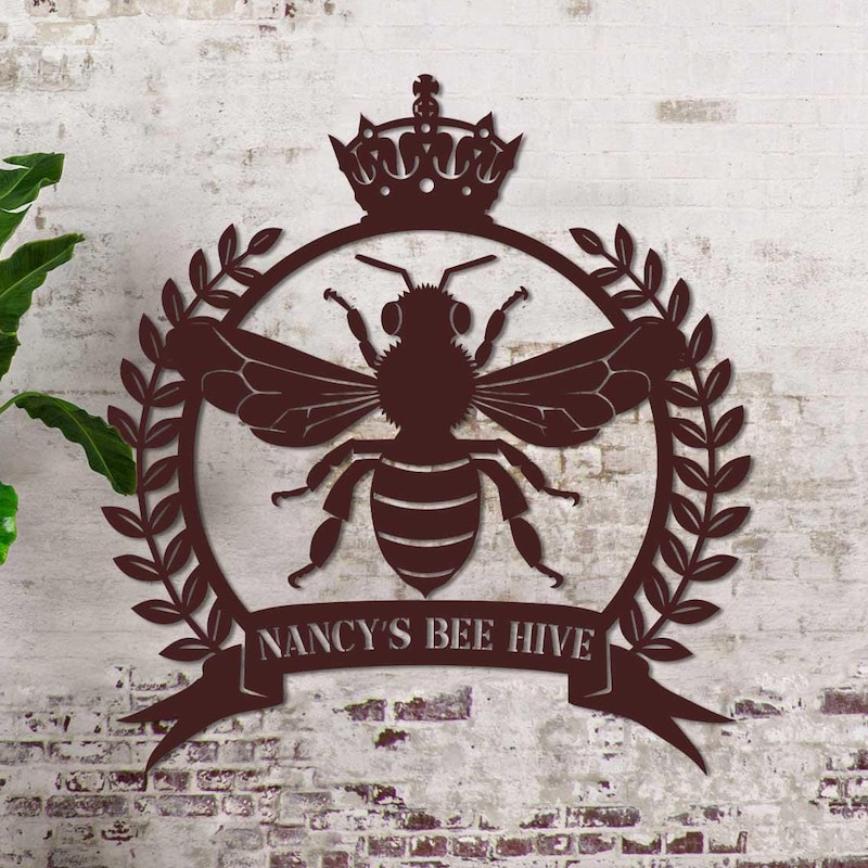 Metal Bee Sign - Etsy