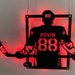 Custom Hockey Metal Sign With Led Light, Hockey Wall Decor, Hockey ...