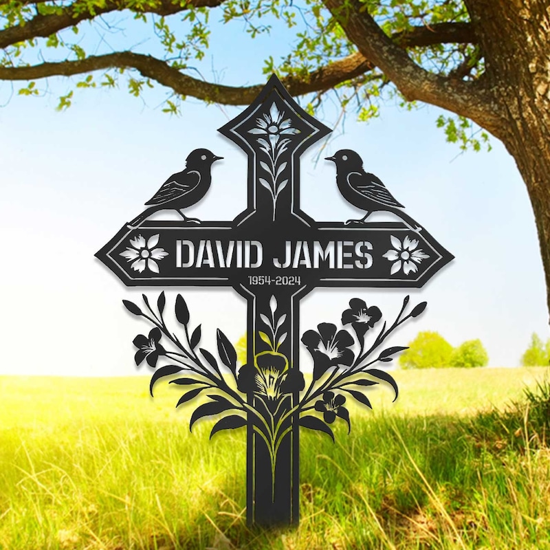 Metal Grave Marker - Etsy