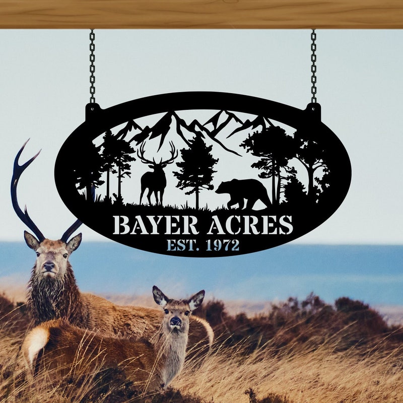 Metal Hunting Sign - Etsy