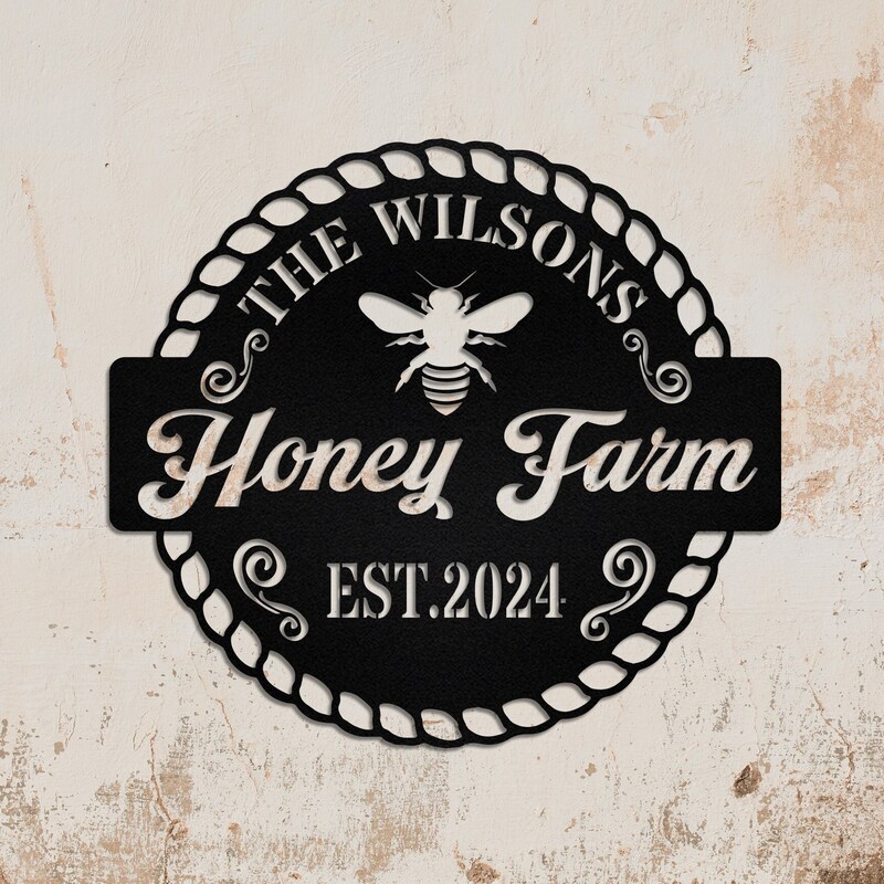 Metal Bee Sign - Etsy