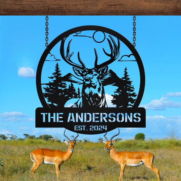 Custom Deer Sign - Etsy