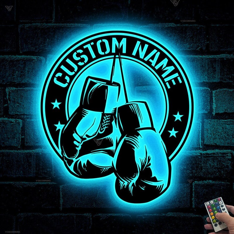 Led Custom Boxing Light - Etsy