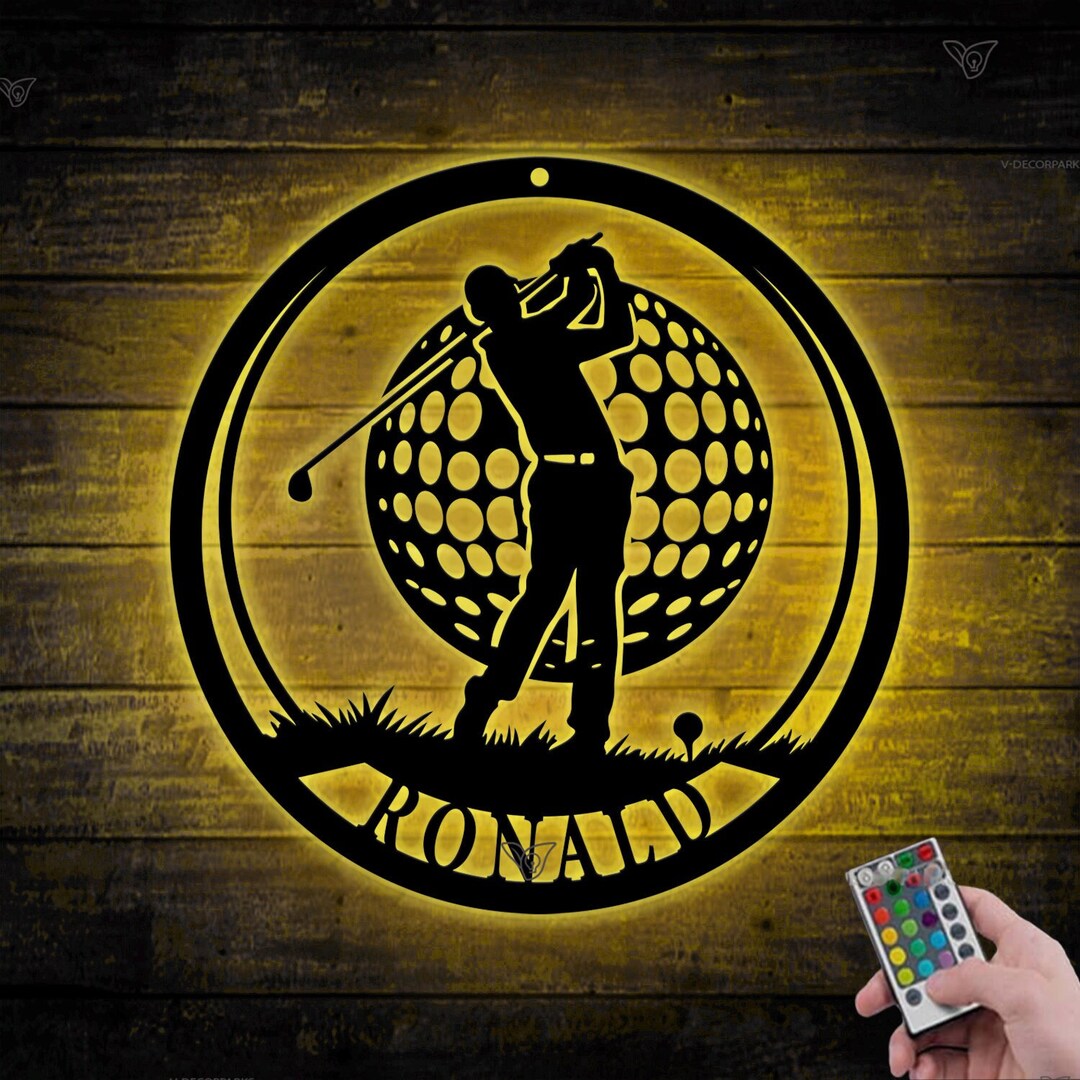 Personalized Golf Metal Sign, Golf Wall Art, Custom Golfing Signs ...