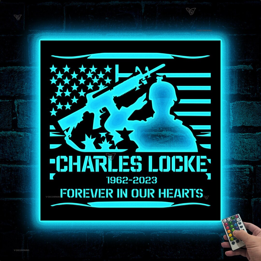 Custom US Patriotic Soldier Metal Sign, Veteran Gift, Soldier Name Sign ...