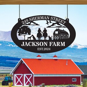 Custom Your Metal Farm Sign, Design Your Own Farm Sign, Farmhouse Metal ...