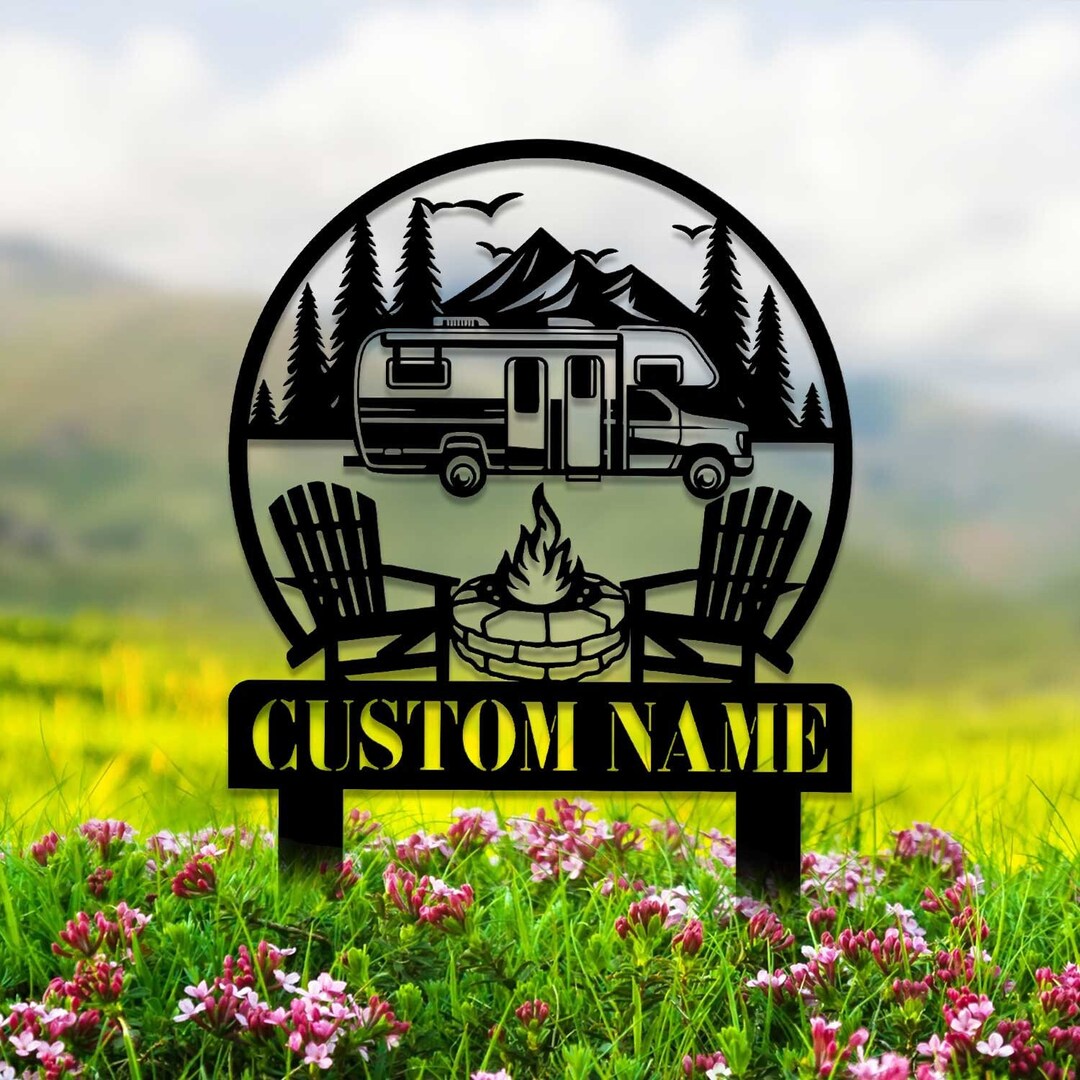 Custom Camping Sign, Campfire Sign, RV Decor, Camper Decor, Camping ...