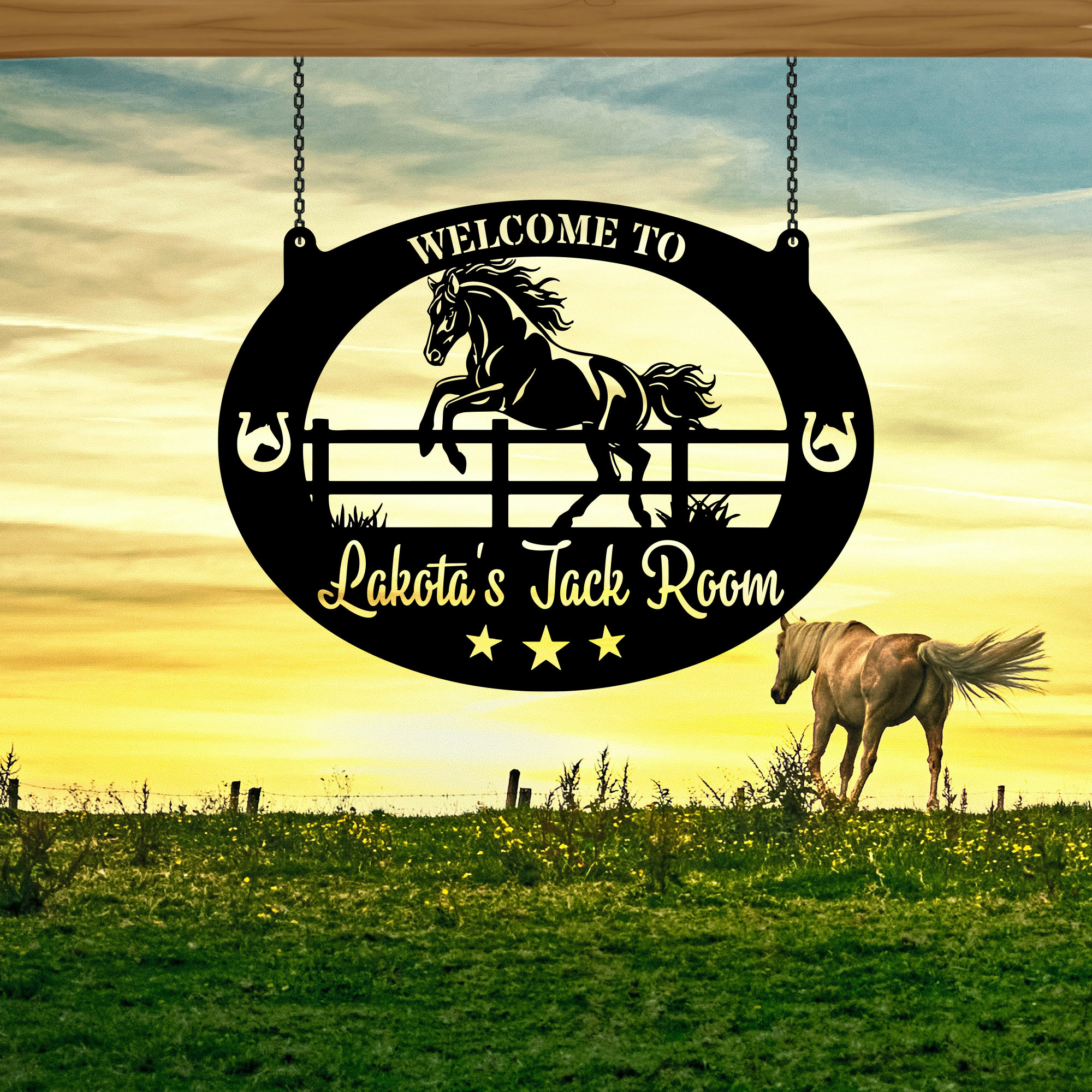 Custom Horse Ranch Sign, Farm Metal Sign, Barn Decor, Horse Wall Decor ...