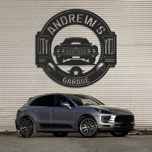 Custom Car Garage Sign, Mechanic Workshop, Garage Decor, Car Name Sign ...