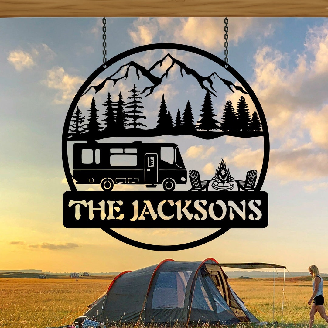 Custom Camper Sign, Outdoor Camping Sign, Outdoor Camping Sign ...