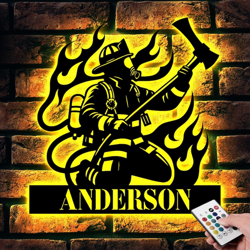 Firefighter Sign - Etsy