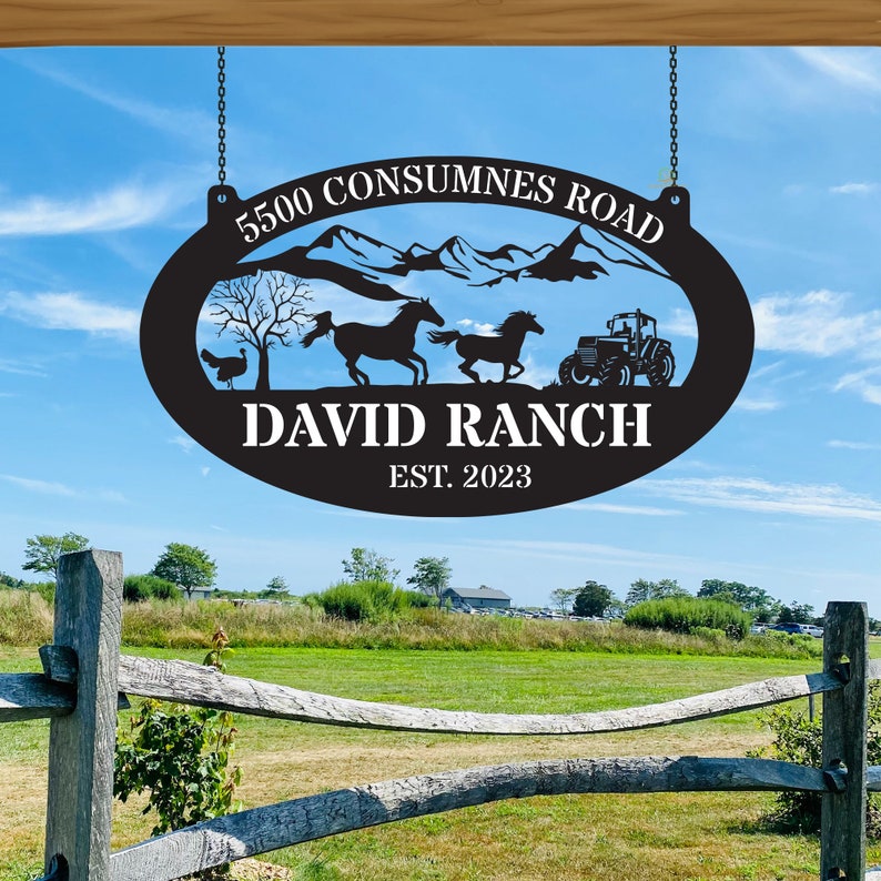 Custom Your Metal Farm Sign, Design Your Own Farm Sign, Farmhouse Metal ...