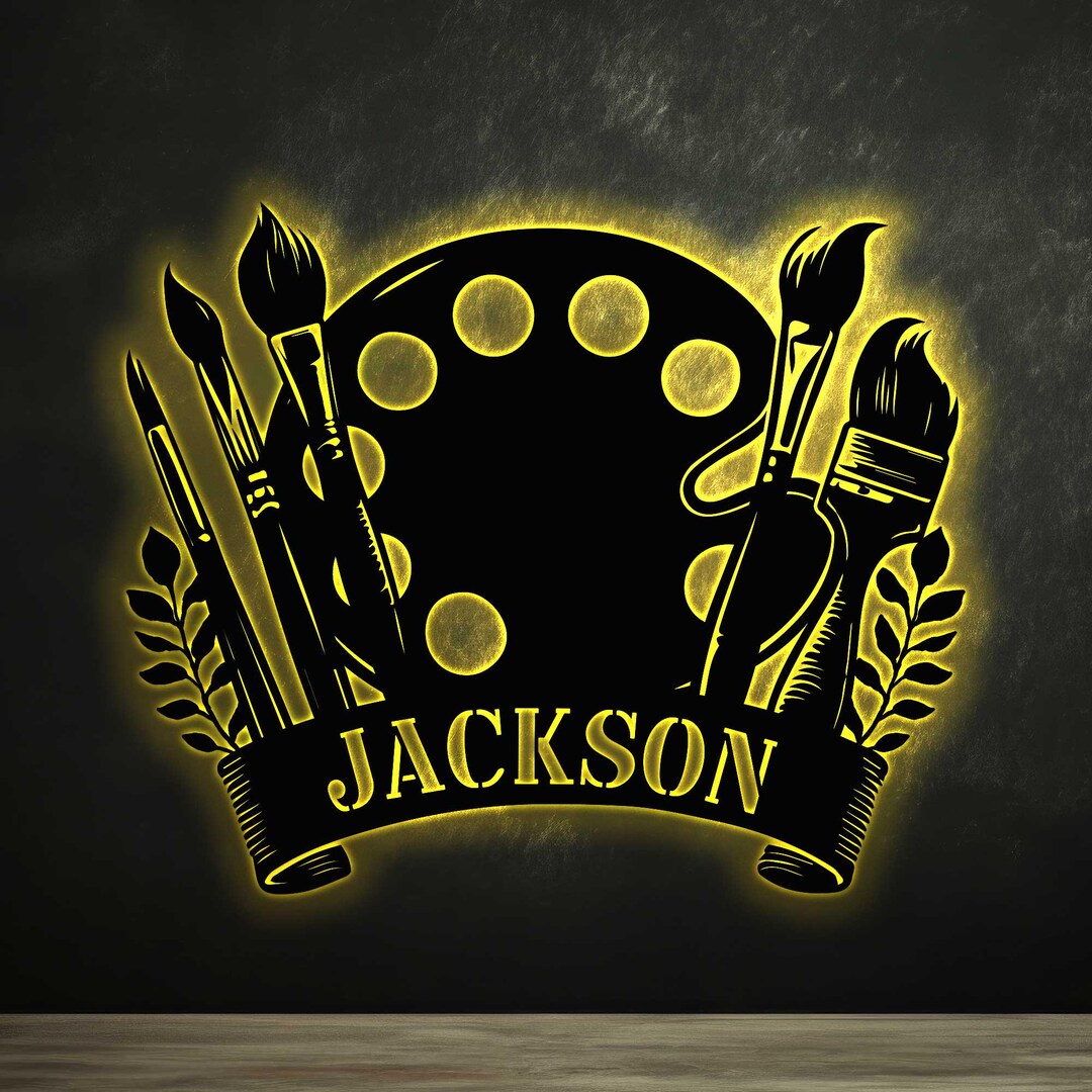 Custom Artist Metal Wall Art, Artist Lover, Art Studio Sign, Artist ...