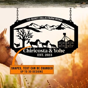 Personalized Your Ranch Metal Sign, Design Your Farm Sign, Custom Metal ...