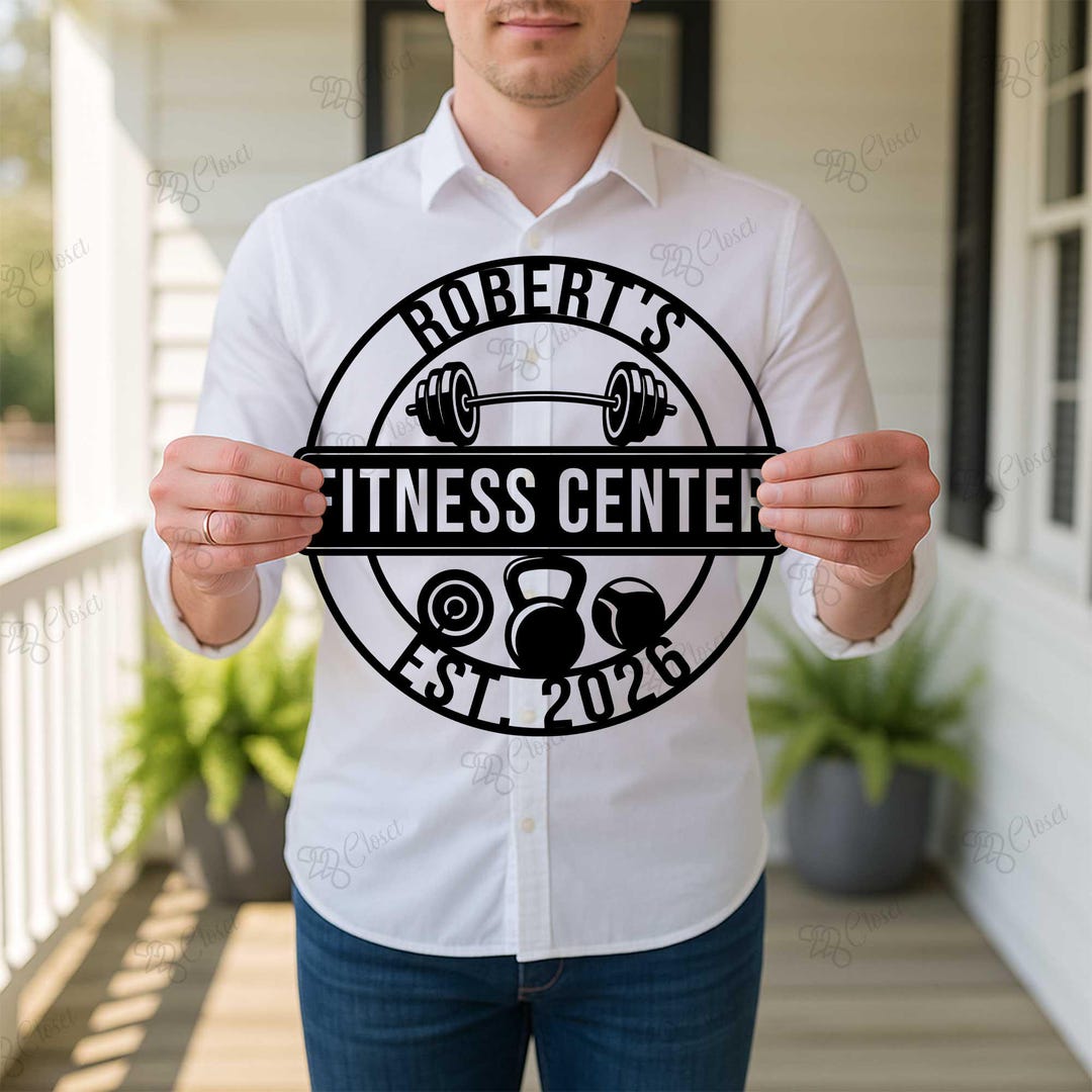 Custom Gym Metal Sign: Personalized Fitness Home Decor - Etsy