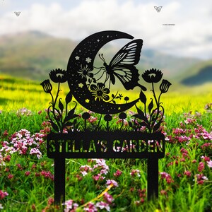 Custom Butterfly Garden Sign, Personalized Garden Sign, Garden Decor ...
