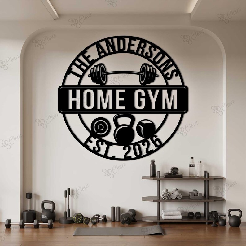 Custom Gym Metal Sign: Personalized Fitness Home Decor - Etsy