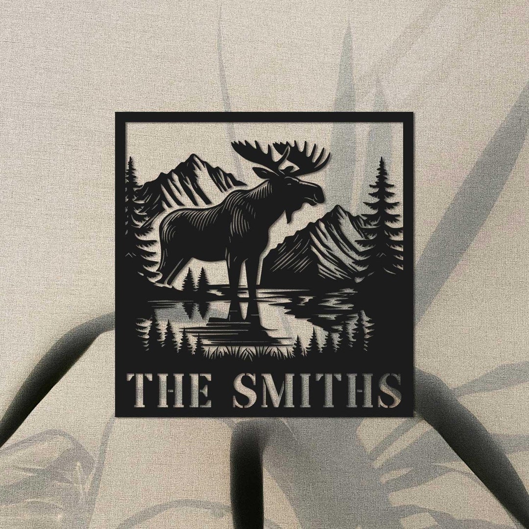 Custom Highland Cow Mountain Metal Sign, Cow Ranch Decor, Highland Cow ...