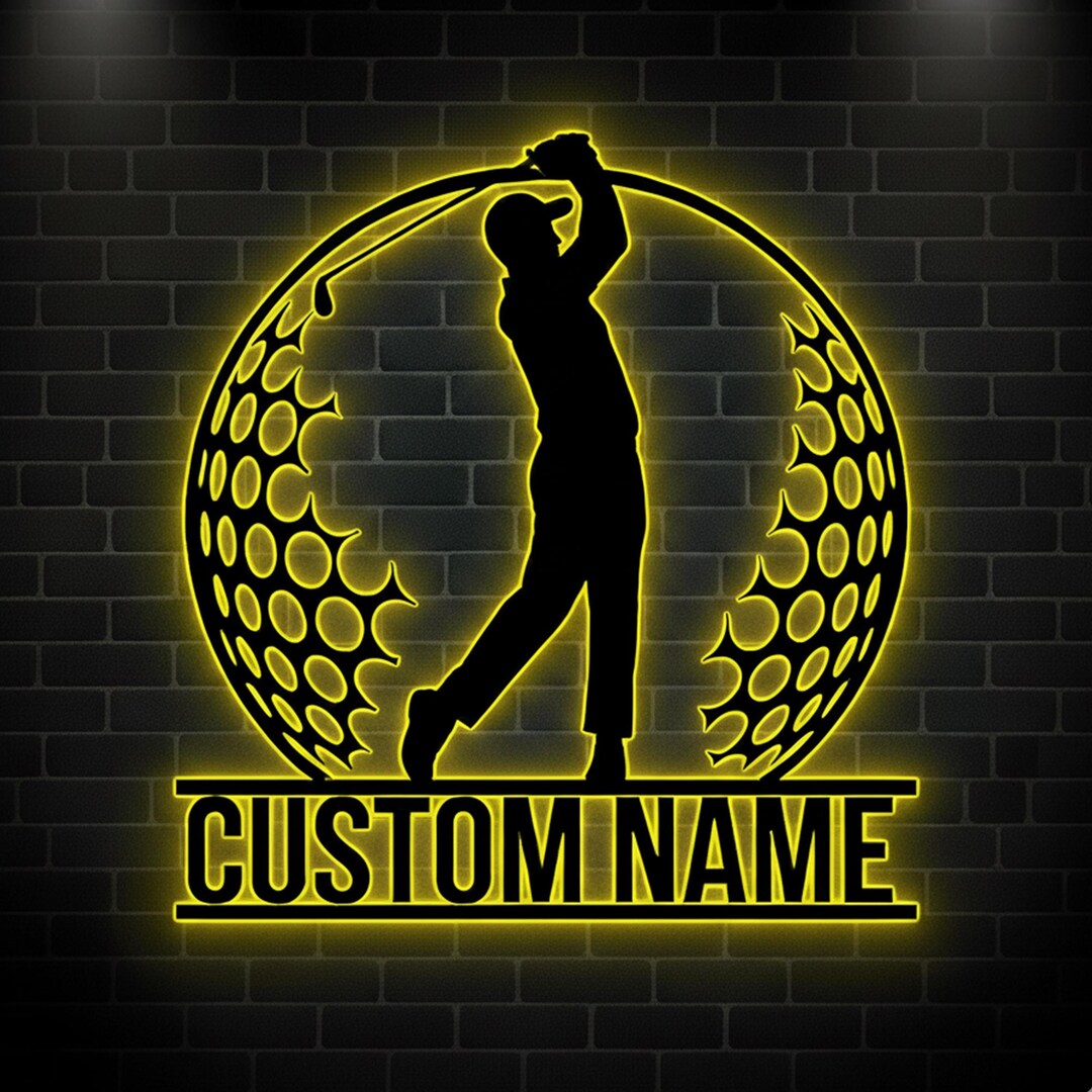 Personalized Welcome Golf Club Sign, 19th Hole Sign, Custom Golf Decor ...