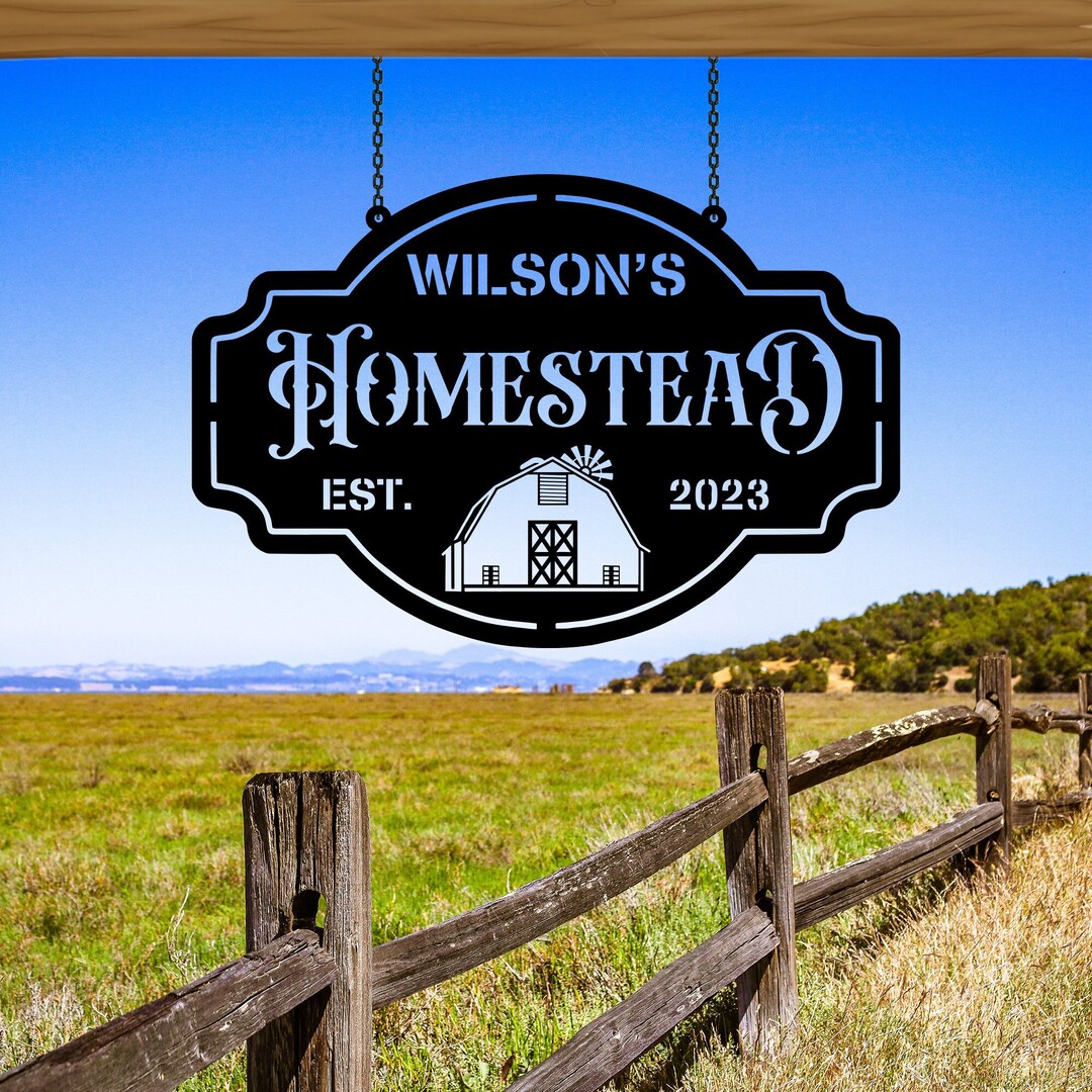 Custom Farmhouse Metal Sign, Metal Farm Sign, Farmville Metal Sign ...