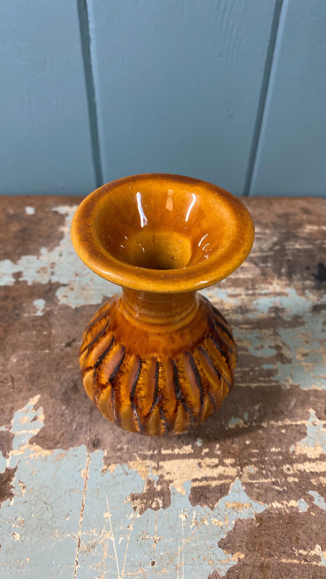 Small Retro Pottery Vases - Etsy