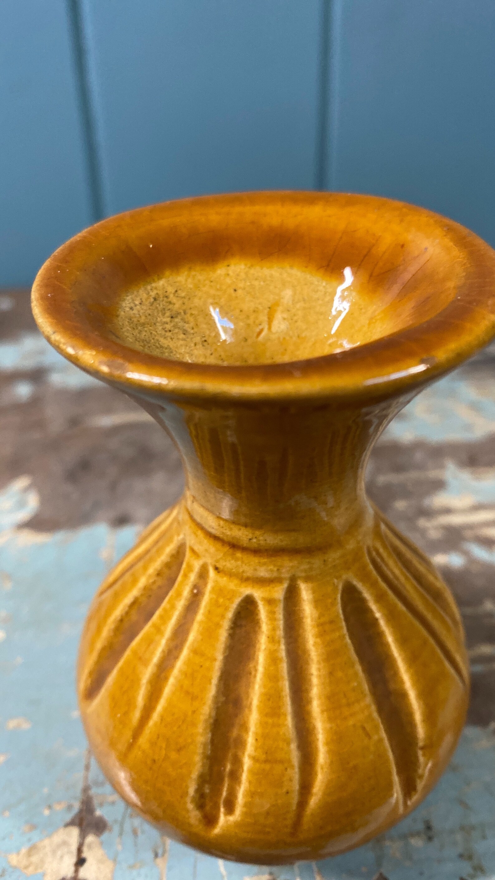 Small Retro Pottery Vases - Etsy