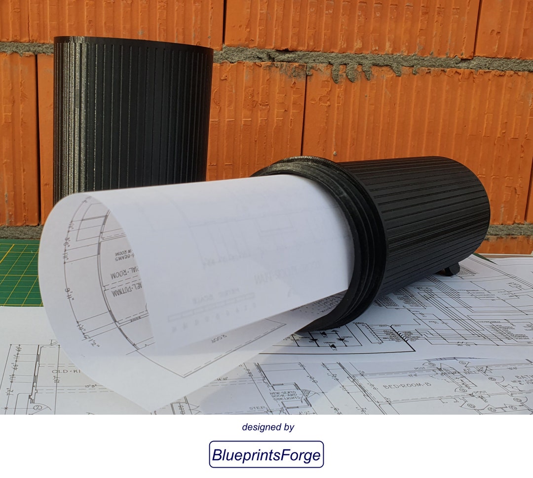 3D Printed Modern Document Tube: Stylish Solution for Large Format ...