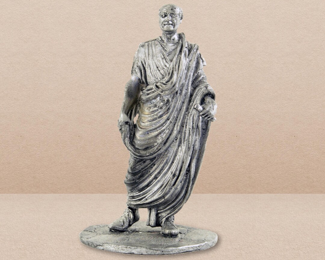 Metal Tin Toy Soldiers: Roman Senator Sculpture - Small 54mm Miniature ...