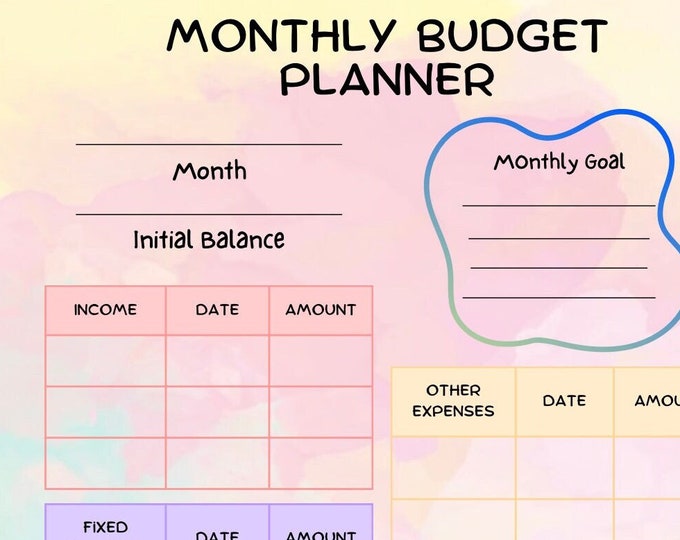 Budget Planner - Etsy Canada