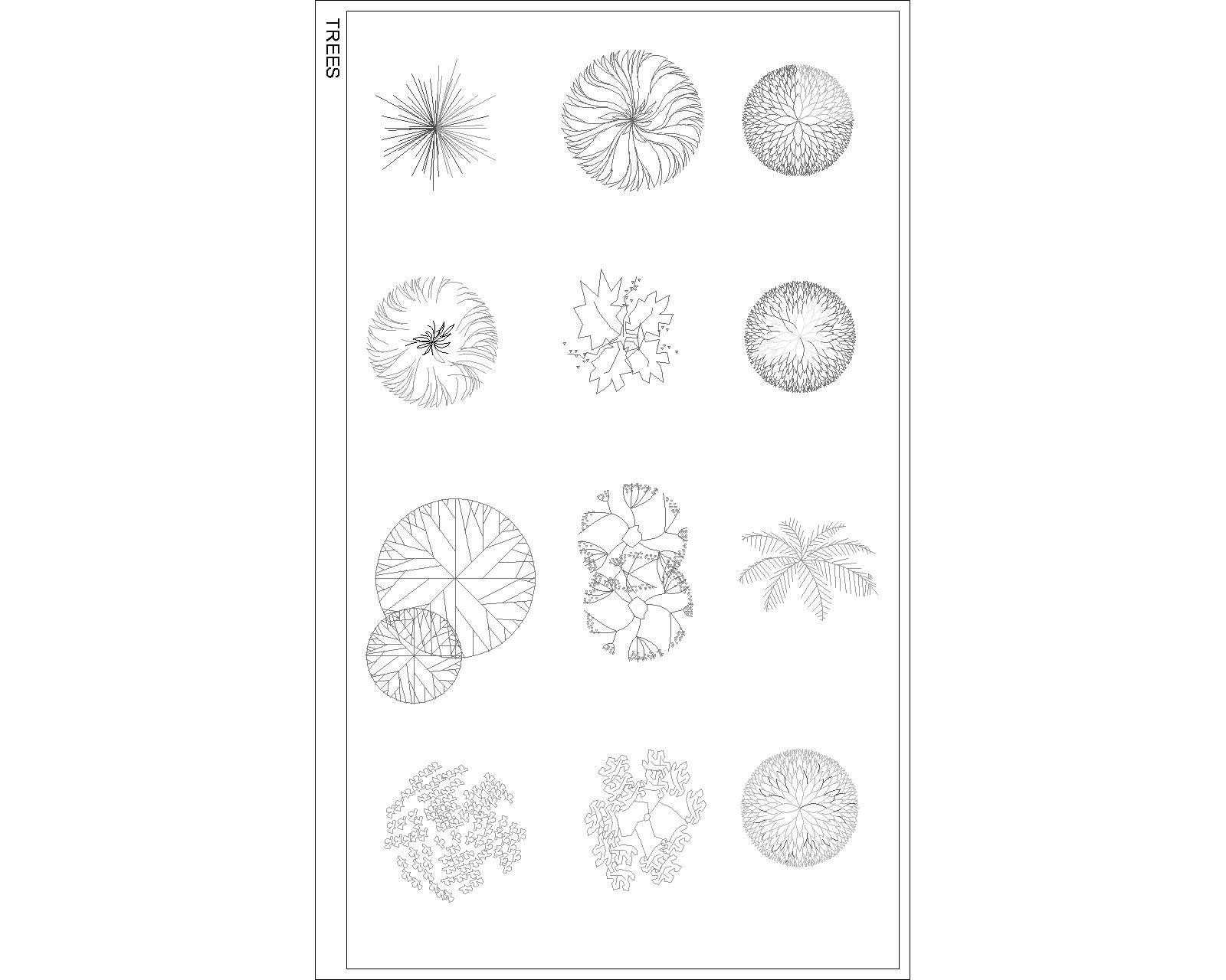 Trees DWG Section Drawings - Etsy