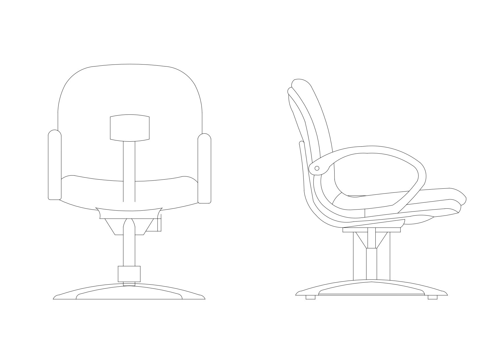 Chairs DWG Section Drawings - Etsy