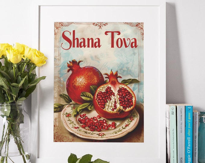 Rosh Hashanah Cards, Printable Rosh Hashanah Greeting Card, Jewish New ...