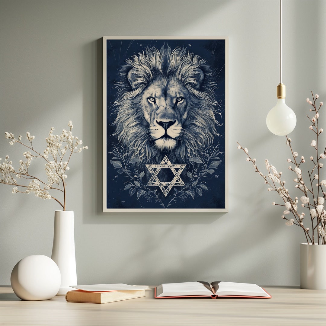 Lion of Judah Digital | Lion of Israel | Jewish Lion of Judah Art ...