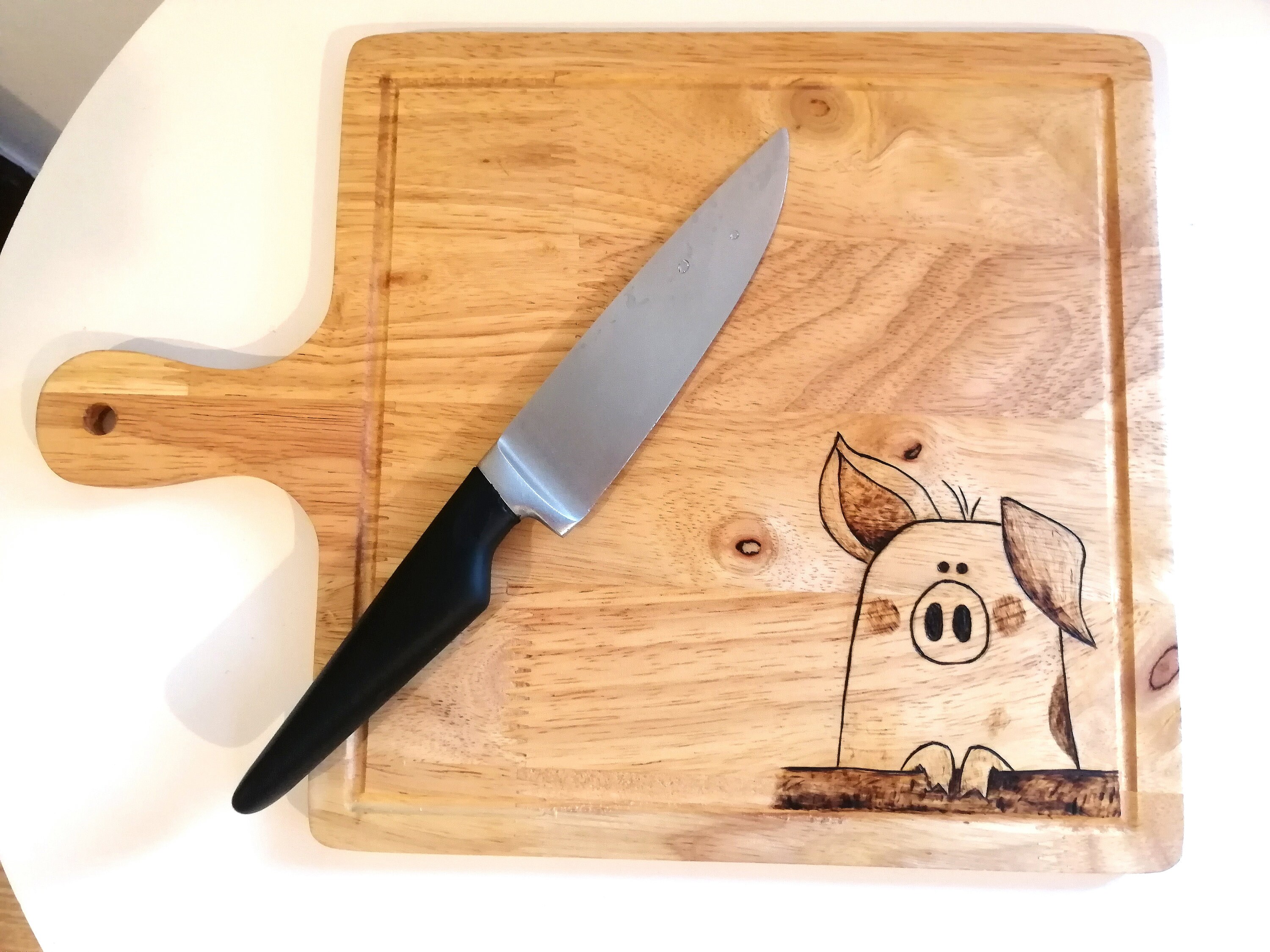 Pig Pyrography Board - Etsy