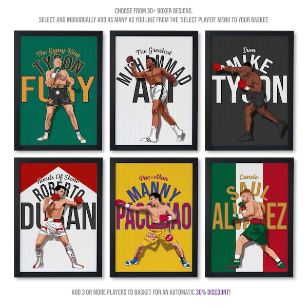 Boxing Poster - Etsy UK