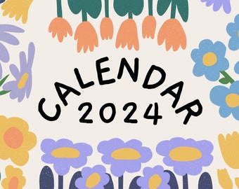 Fillable Wall Calendar - Etsy