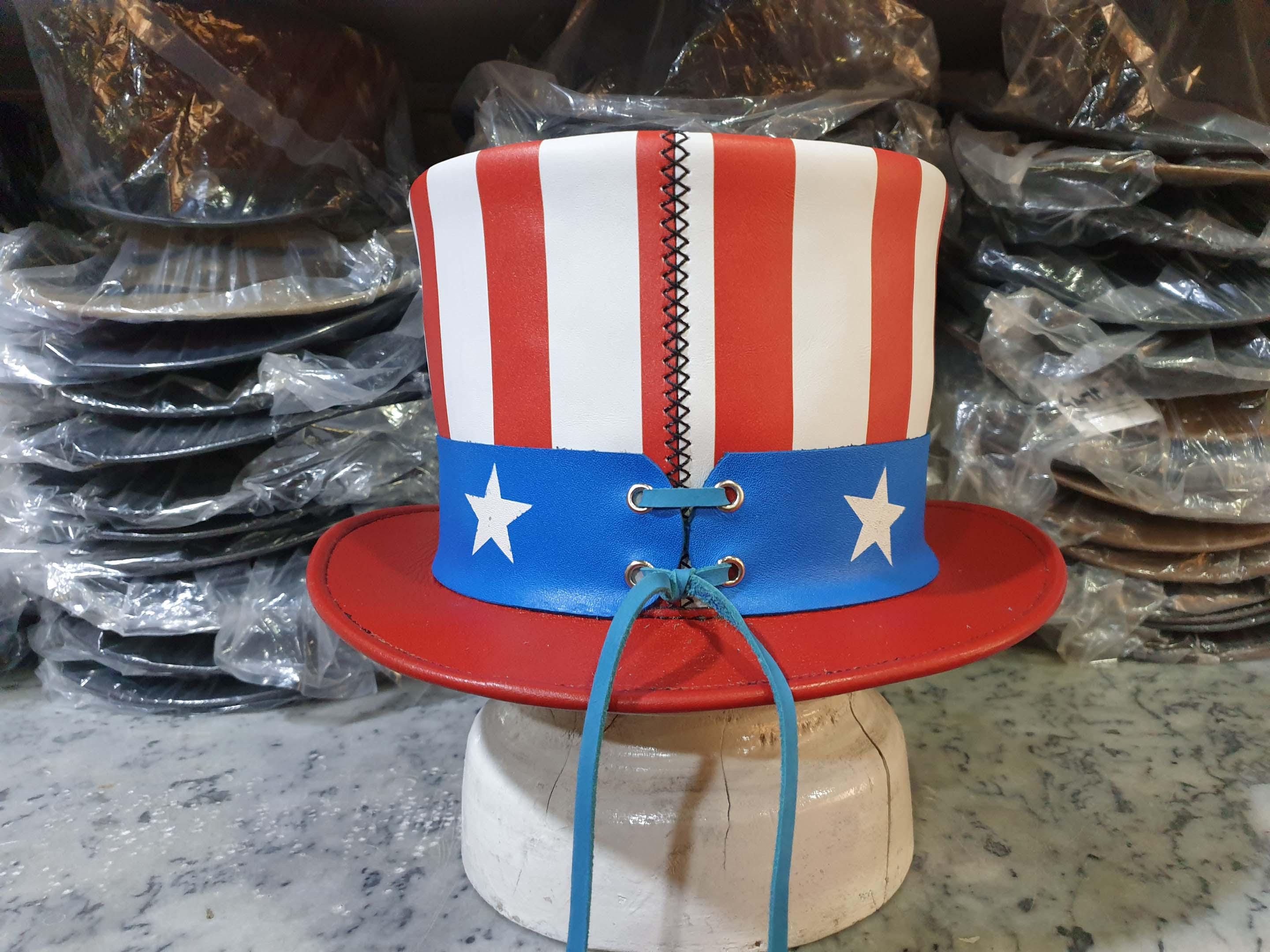 Uncle Sam Leather Top Hat 2 - Etsy