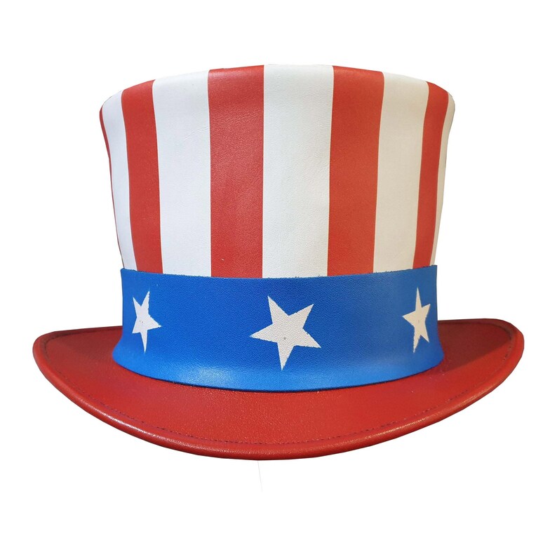 Uncle Sam Leather Top Hat 2 - Etsy